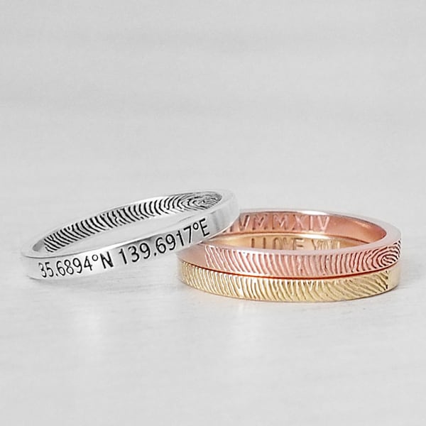 Fingerprint Jewelry - Etsy