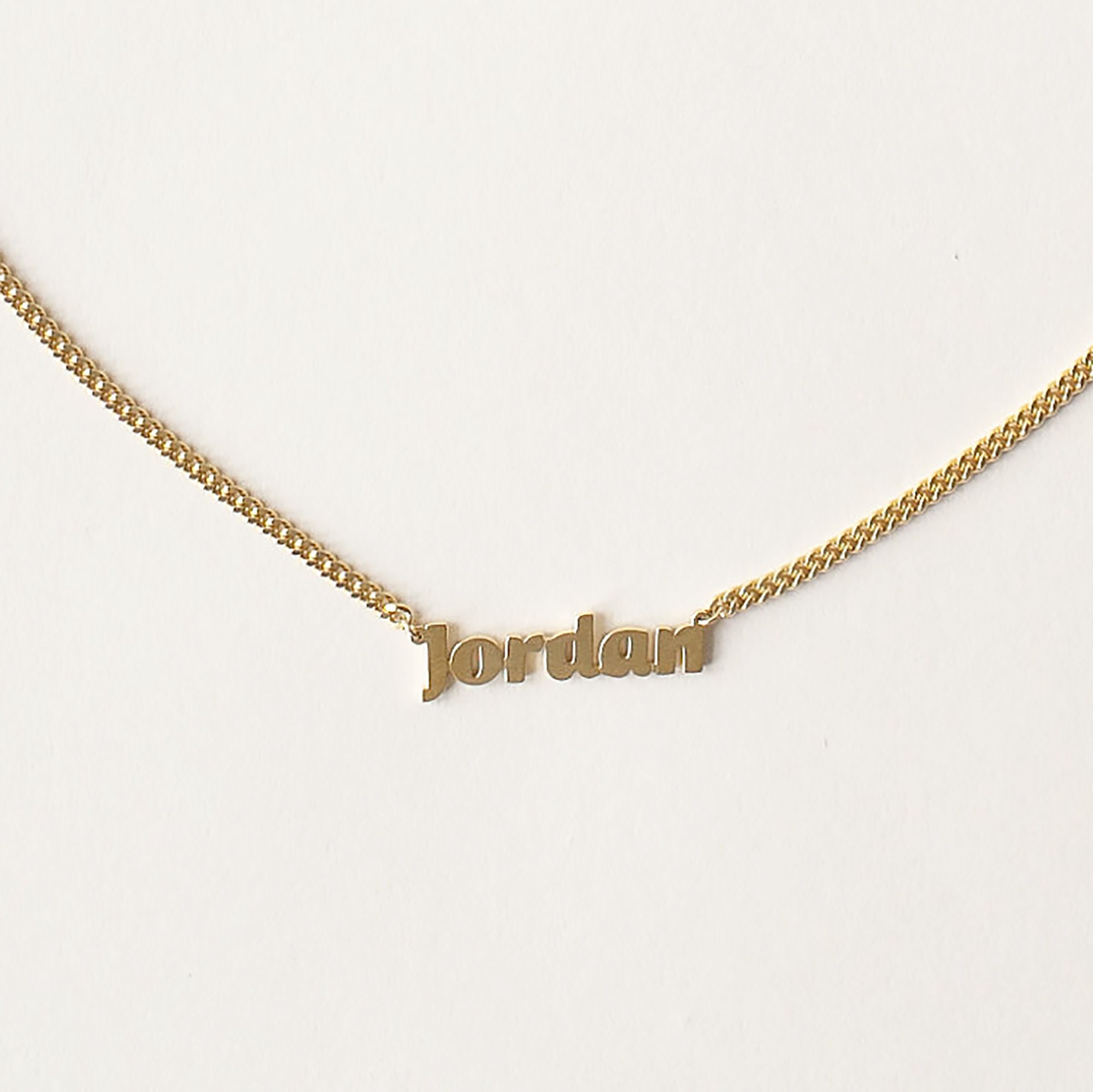 Custom Name Necklace With Bold Curb Chain Personalized Name - Etsy UK