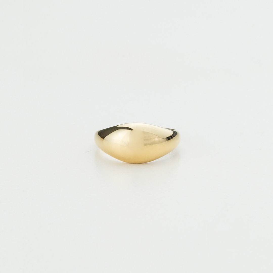Curve Ring II Minimal Gold Rings Bold Simple Ring Gifts for Her Ready ...