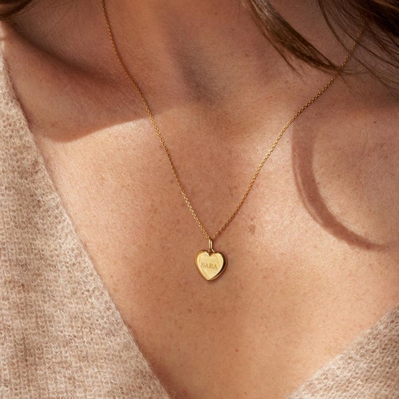 Simple engraved necklace store