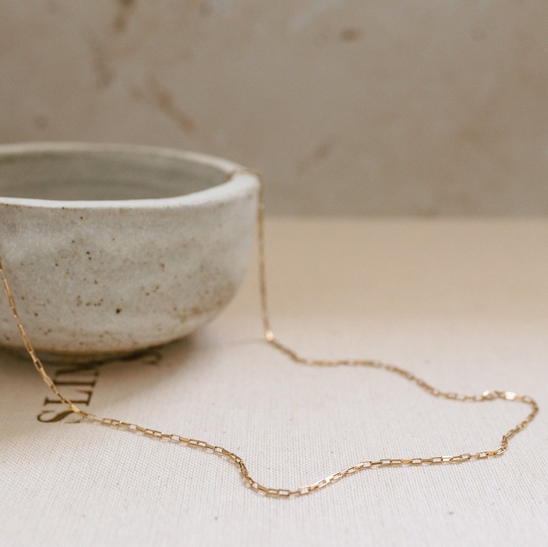 Mini Link Chain Necklace - Minimalist Layering Necklaces - Dainty ...