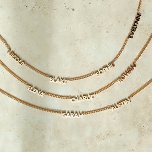 Custom Multi-name Necklace - Classic Nameplate Jewelry - Unique Gift ...
