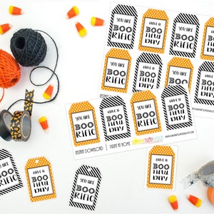 Printable Teacher Appreciation HALLOWEEN tags BOOrific and | Etsy
