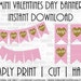 Printable MINI Valentines Day Banner Valentines Gift Tags - Etsy