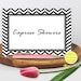 Printable Black and White Chevron Table Tent Cards, Printable Food ...
