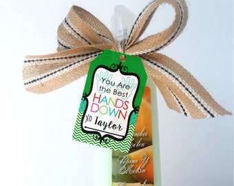 You Are the Best HANDS DOWN Printable Gift Tags Lotion Gift | Etsy