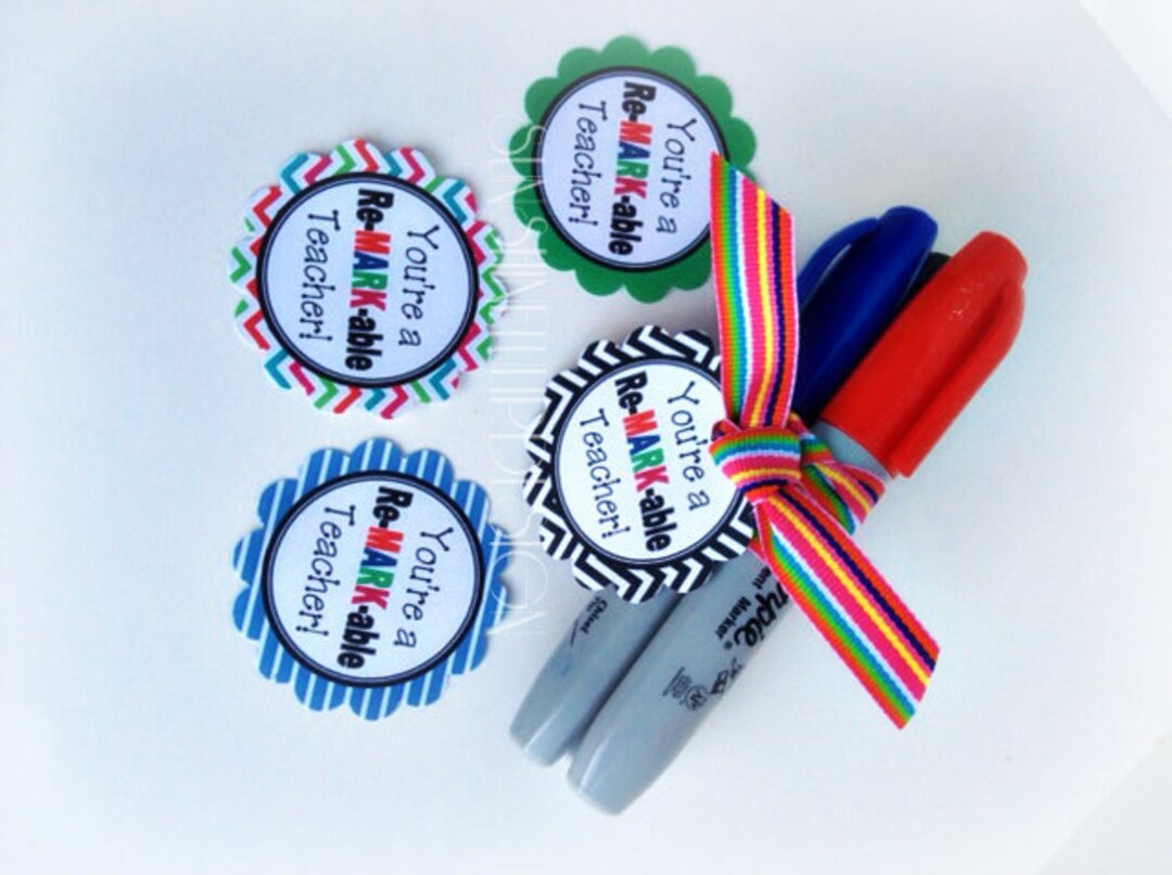 Teacher Appreciation Stickers Tags Labels and Cupcake Topper Printable ...