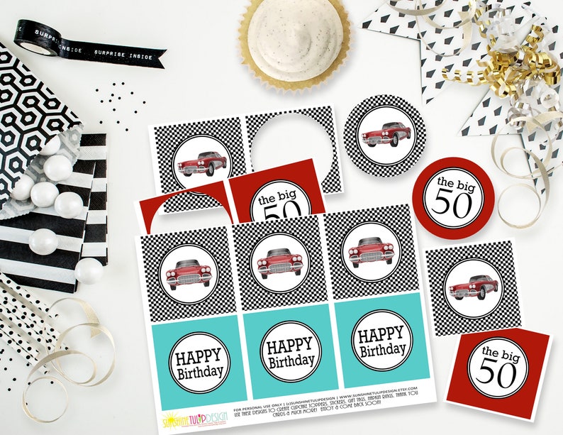 Printable 50th Birthday Party Collection Printable 50th Fast - Etsy