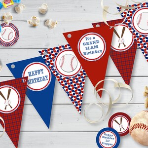 Printable Baseball Birthday Party Collection, Printable Baseball Party ...