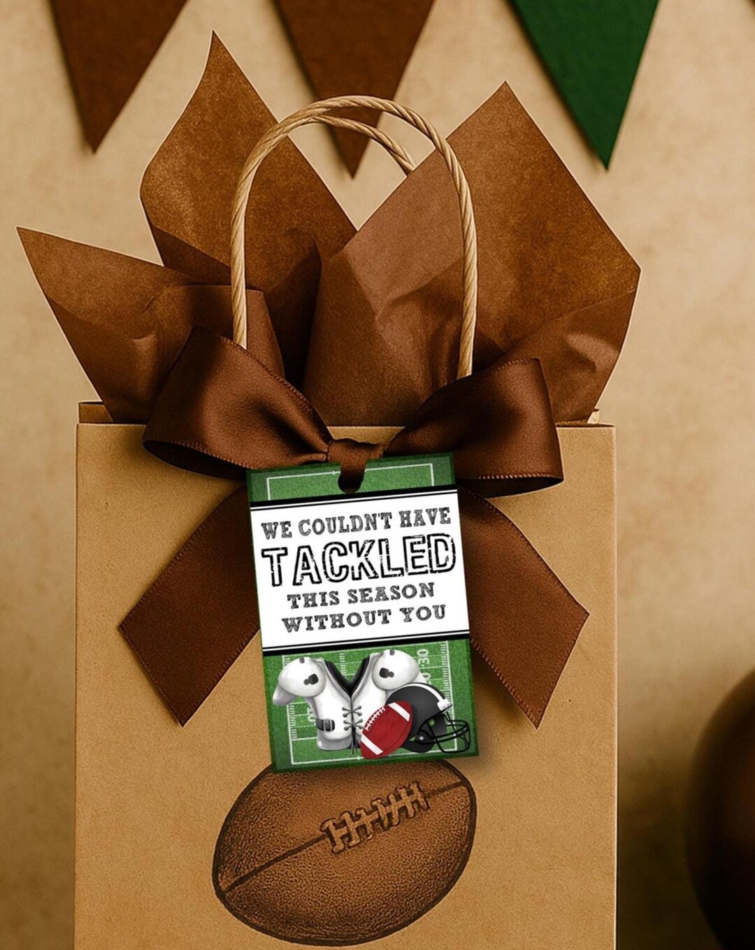 Printable Football Thank You Tags | End of Season Football Tag ...