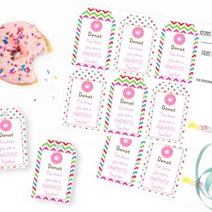 Printable Teacher Appreciation Donut You Know Gift Tags - Etsy