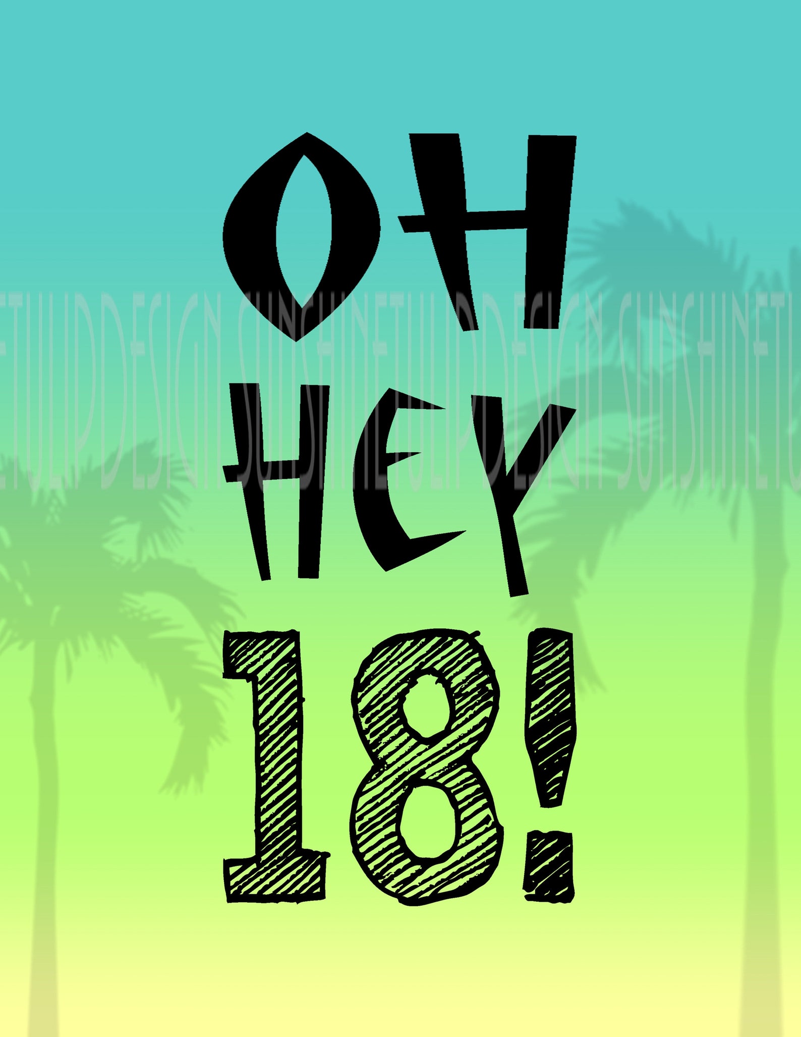 Printable 18th Birthday Sign Printable 18th Birthday Wall - Etsy