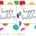 Printable Polka Dot Birthday Collection Printable Rainbow - Etsy