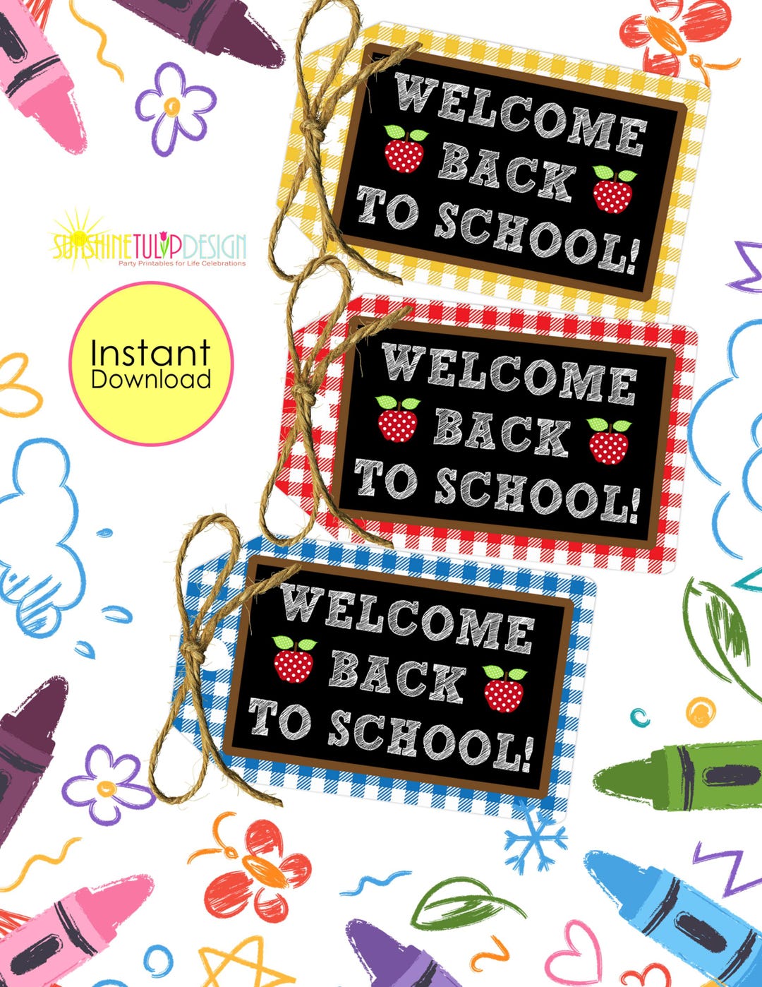 Printable Teacher Tags, First Day of School Tags, Welcome Back to ...