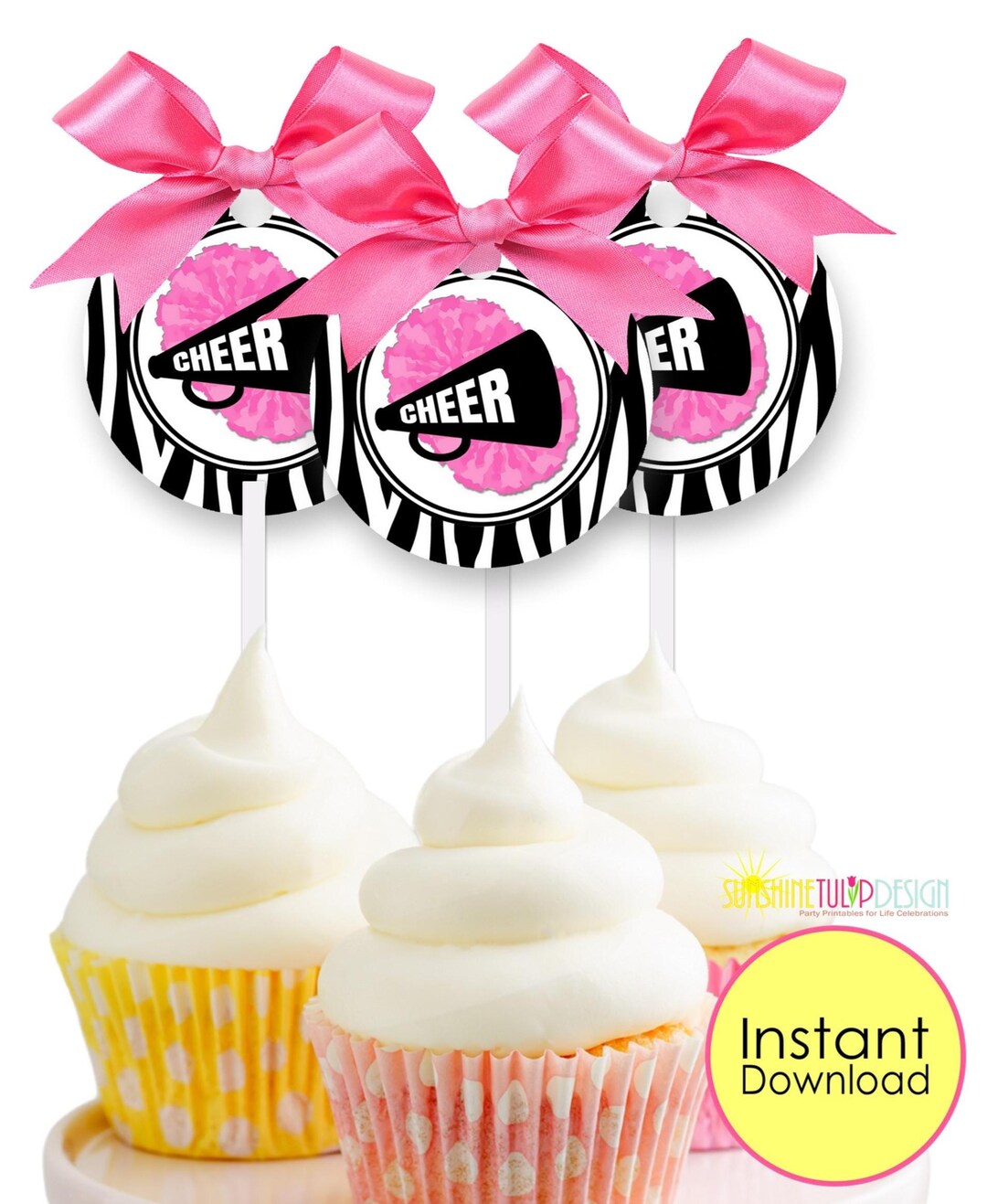 Cheer Printable Gift Tags | DIY Cheer Favor Gift Tags | Sports ...