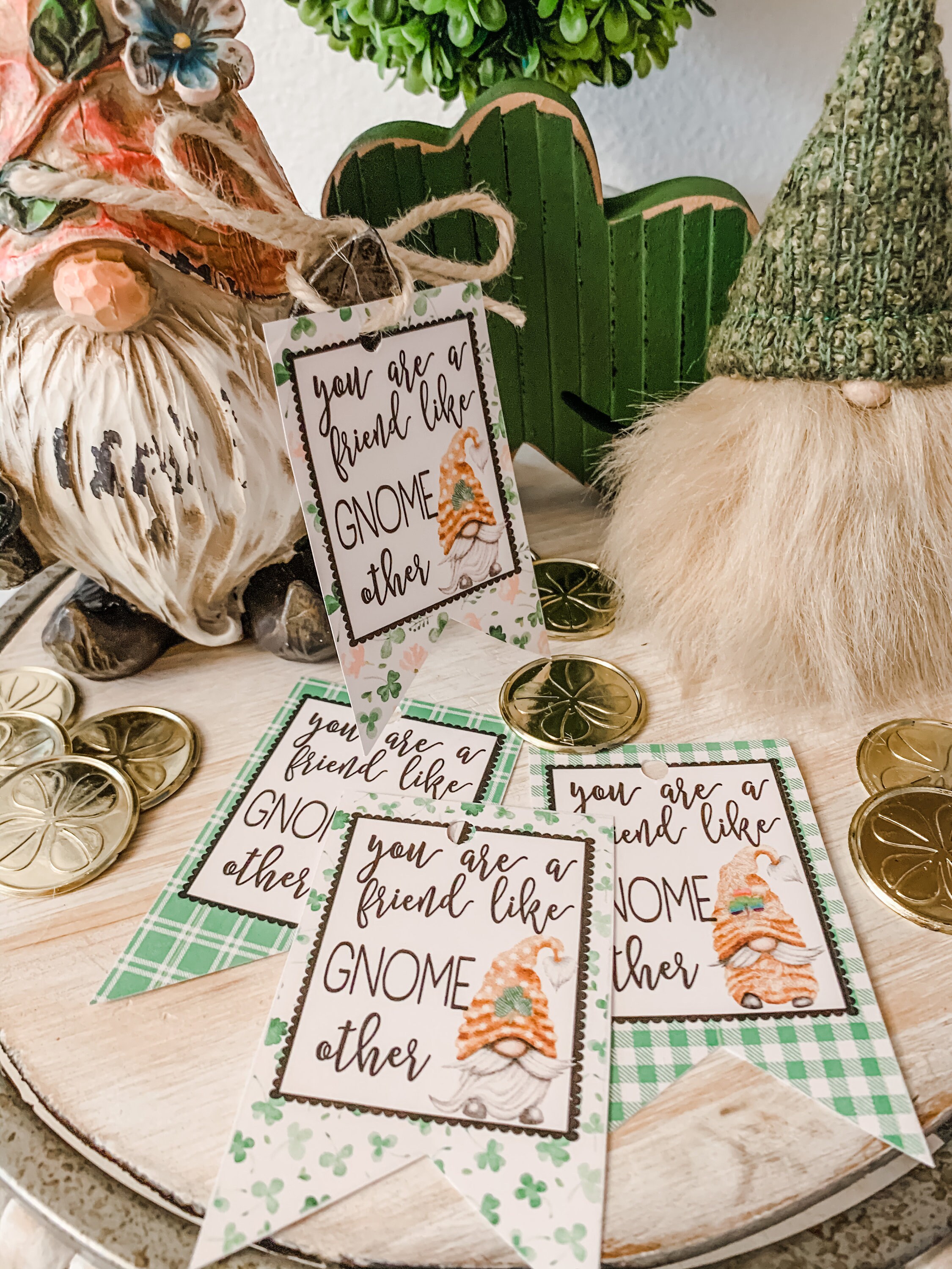 Printable St Patrick's Day Gift Tags A Friend like Gnome | Etsy