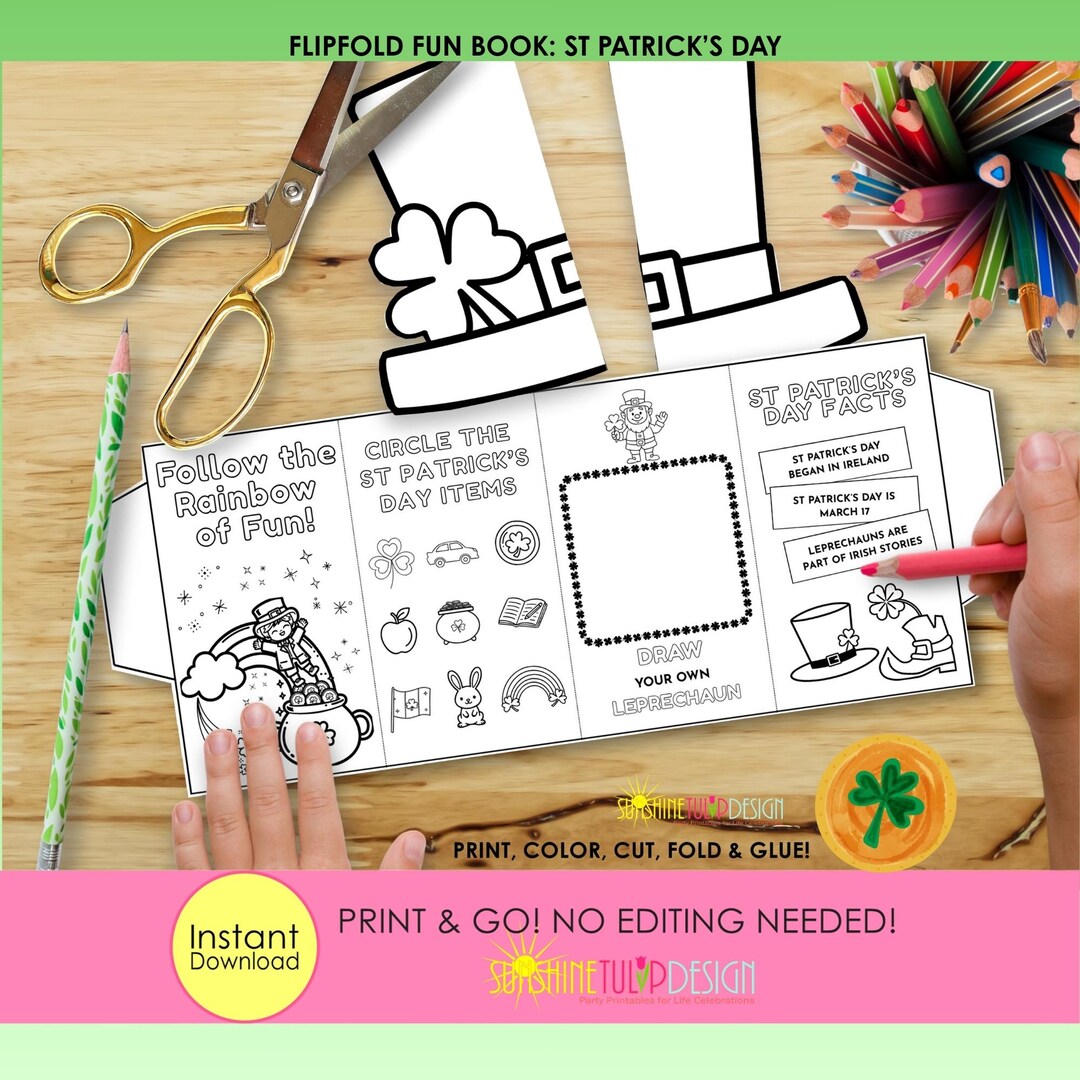 Flipfold Fun Book St. Patrick’s Day | Tiny Fold Adventure Mini ...