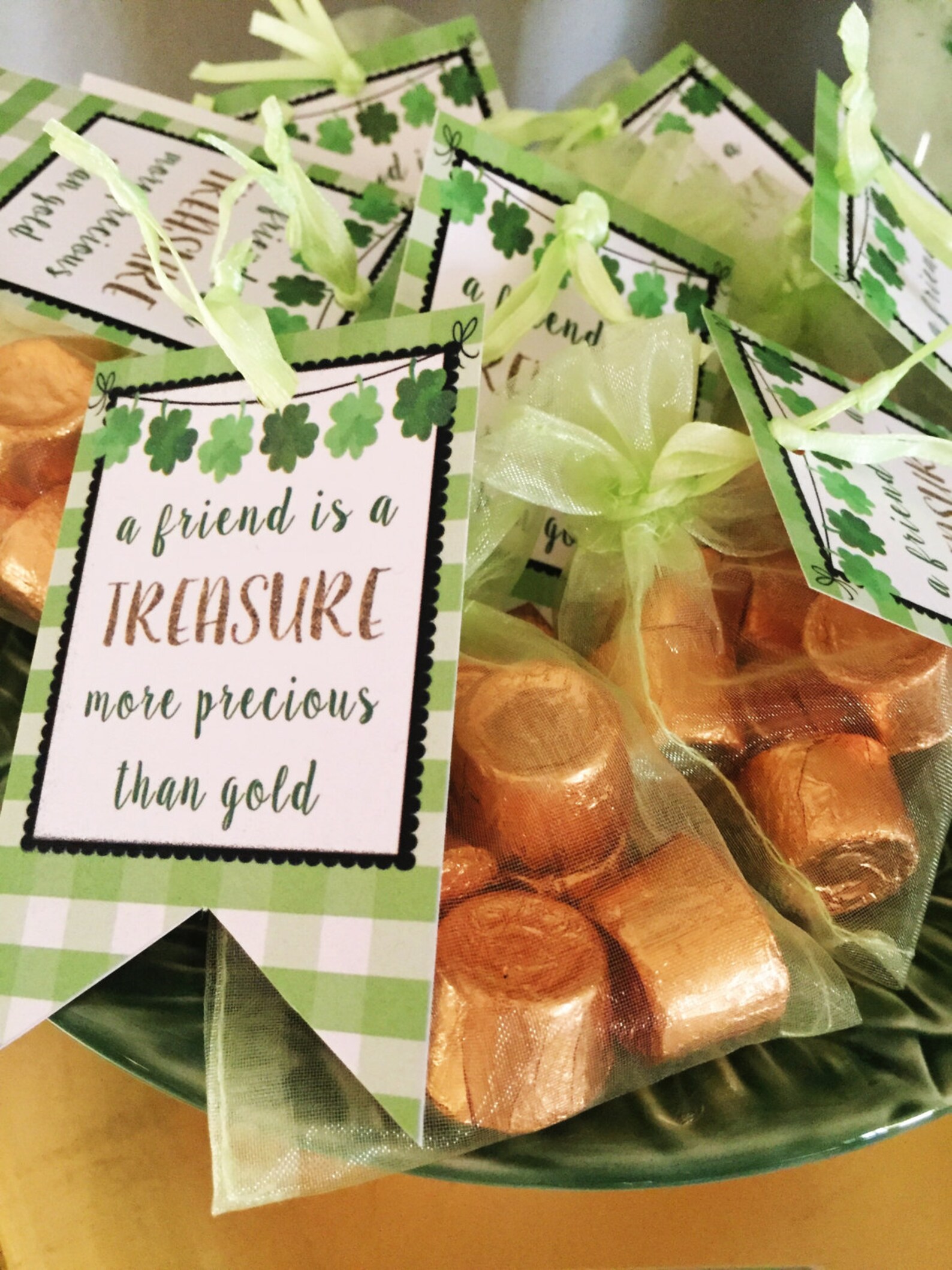 Printable St Patrick's Day Gift Tags A Friend is a - Etsy