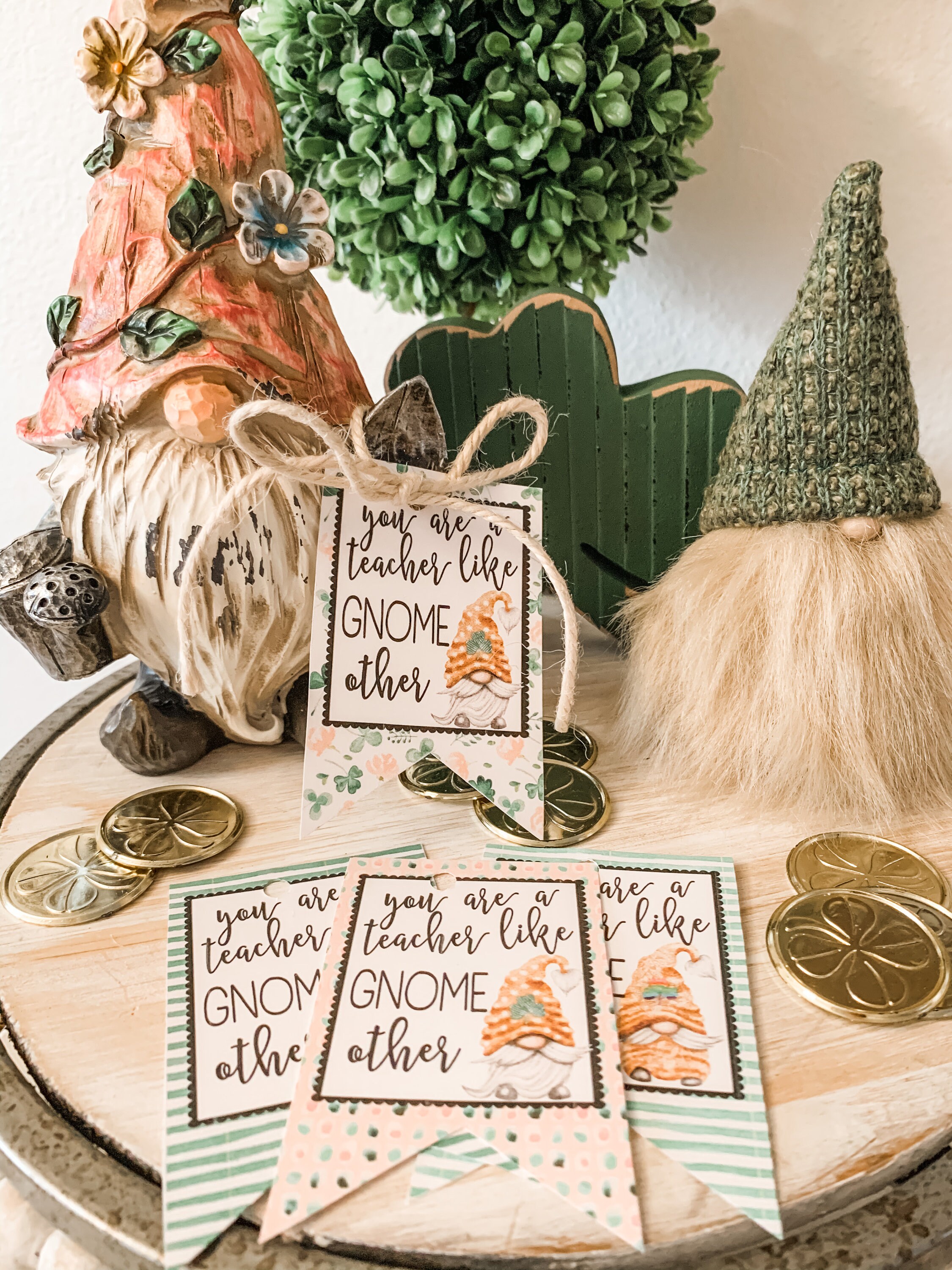 Printable St Patrick's Day Gift Tags A Teacher like Gnome | Etsy