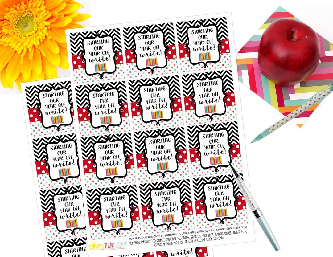 Printable Teacher Appreciation Gift Tags, Back to School, Start Our ...