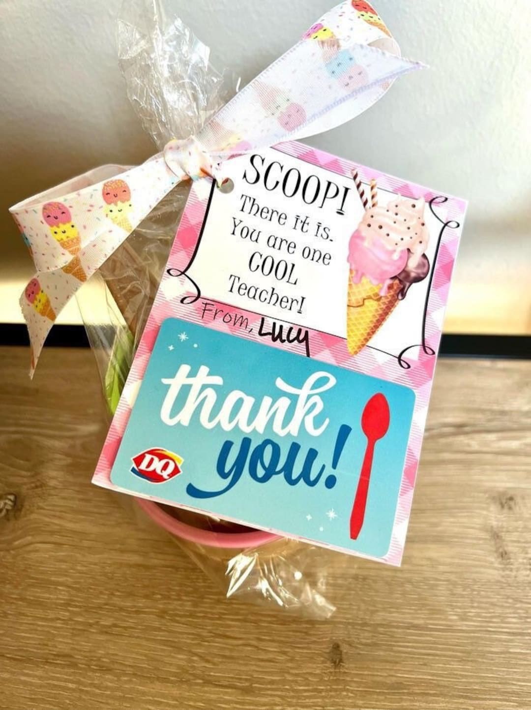 Teacher Appreciation Printable Tags, Printable Ice Cream Gift Card Tags ...