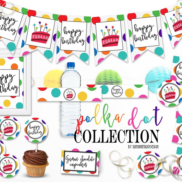 Polka Dot Birthday - Etsy