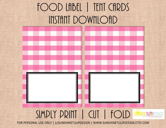 Printable Buffalo Plaid Check, Printable Plaid Pink and White Table ...