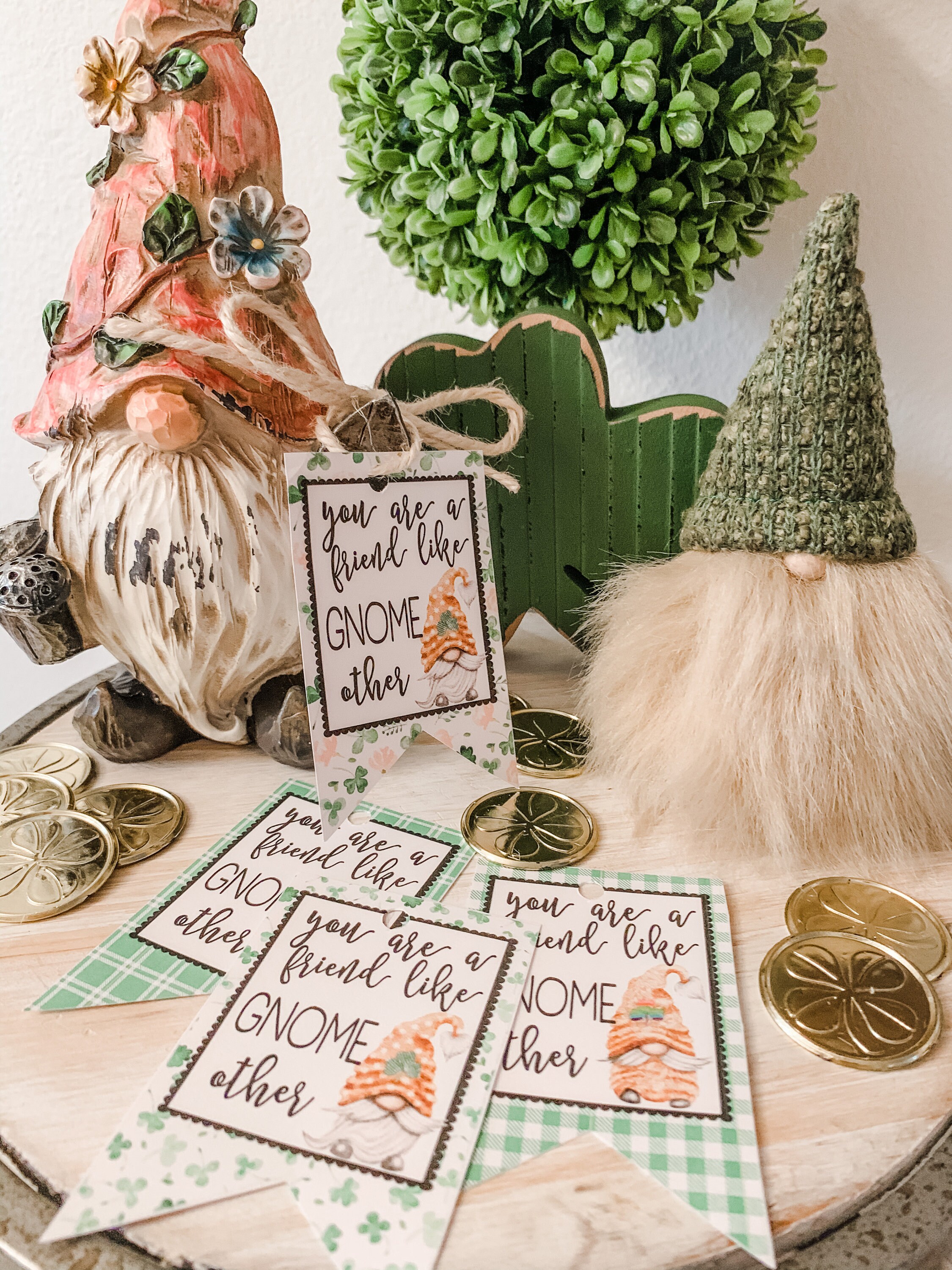 Printable St Patrick's Day Gift Tags A Friend like Gnome | Etsy