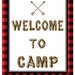 Printable Buffalo Plaid Camp Sign, Printable Camping Birthday Sign ...