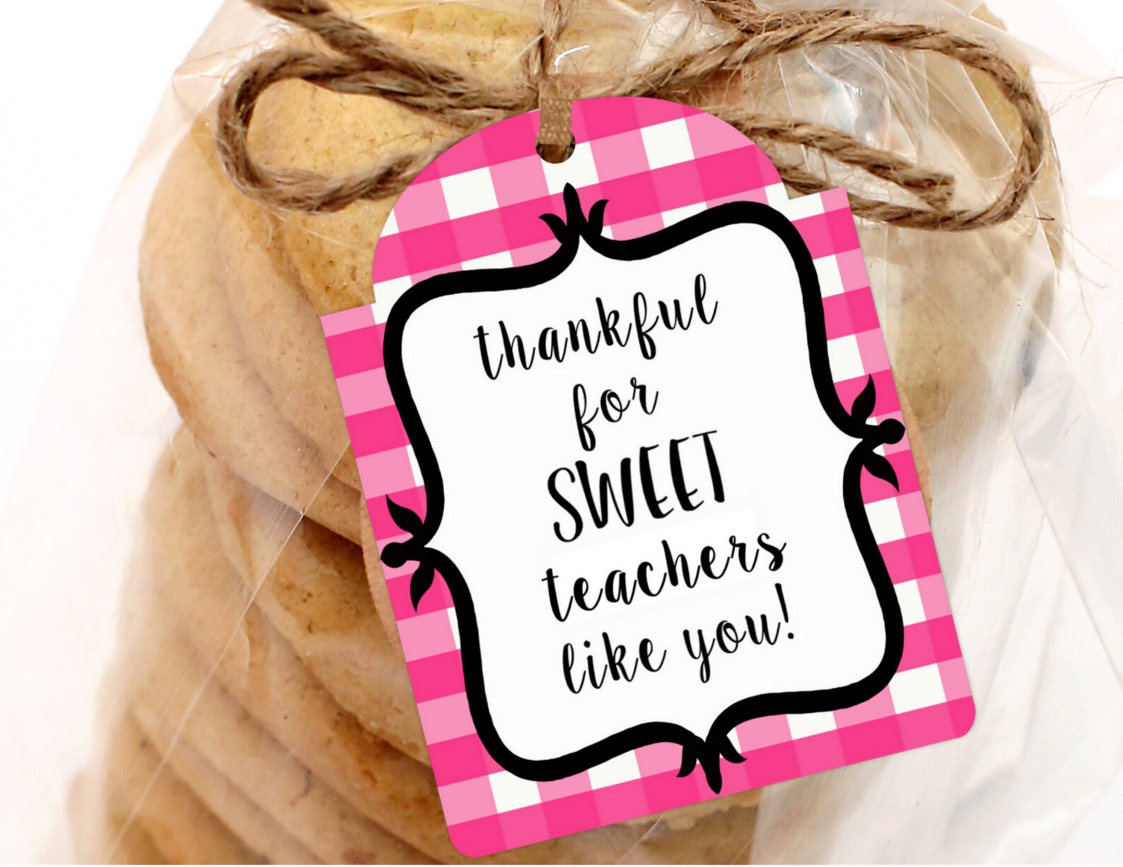 Teacher Appreciation Gift Tag, Printable Thankful for SWEET Teachers ...