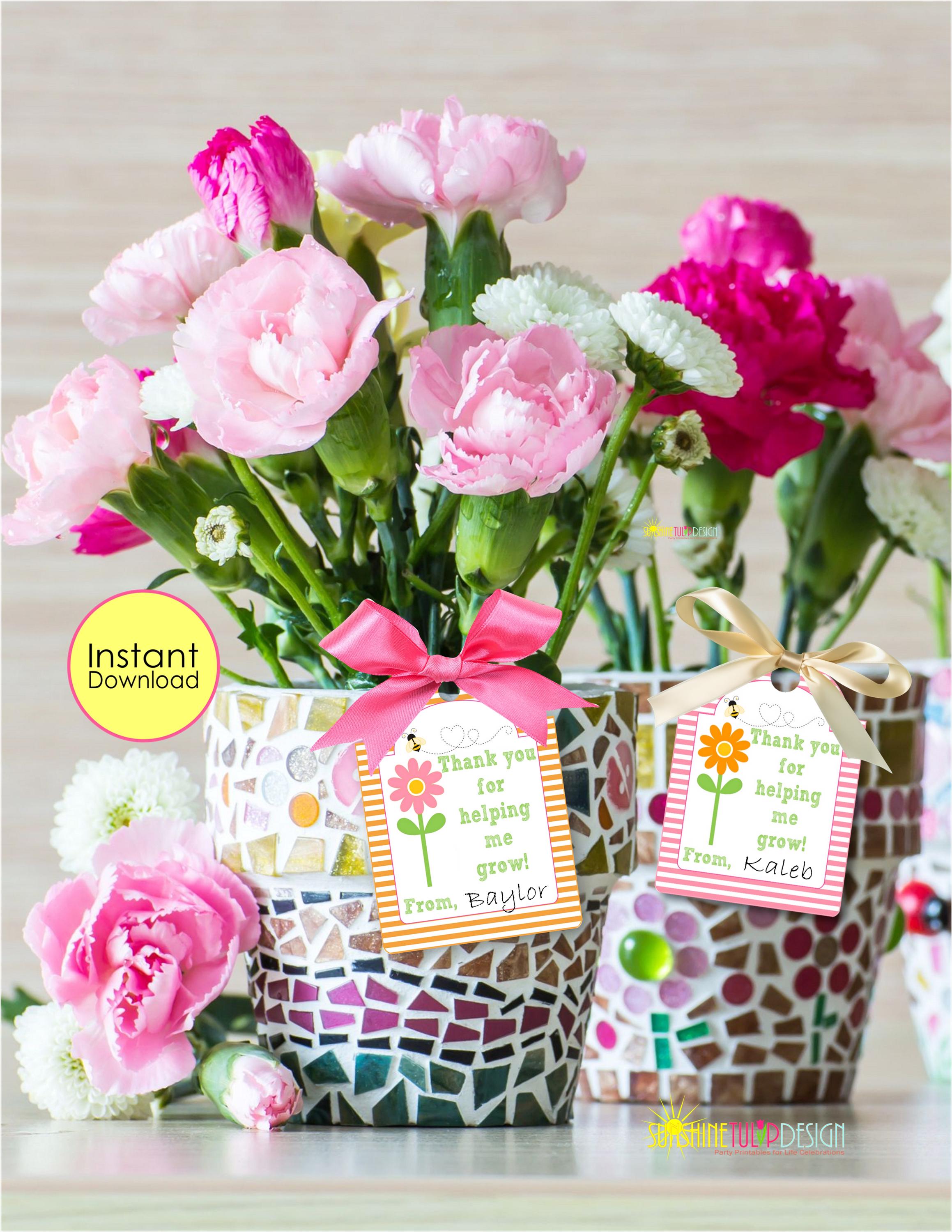 Printable Teacher Appreciation Gift Tags | Thank You for Helping Me ...
