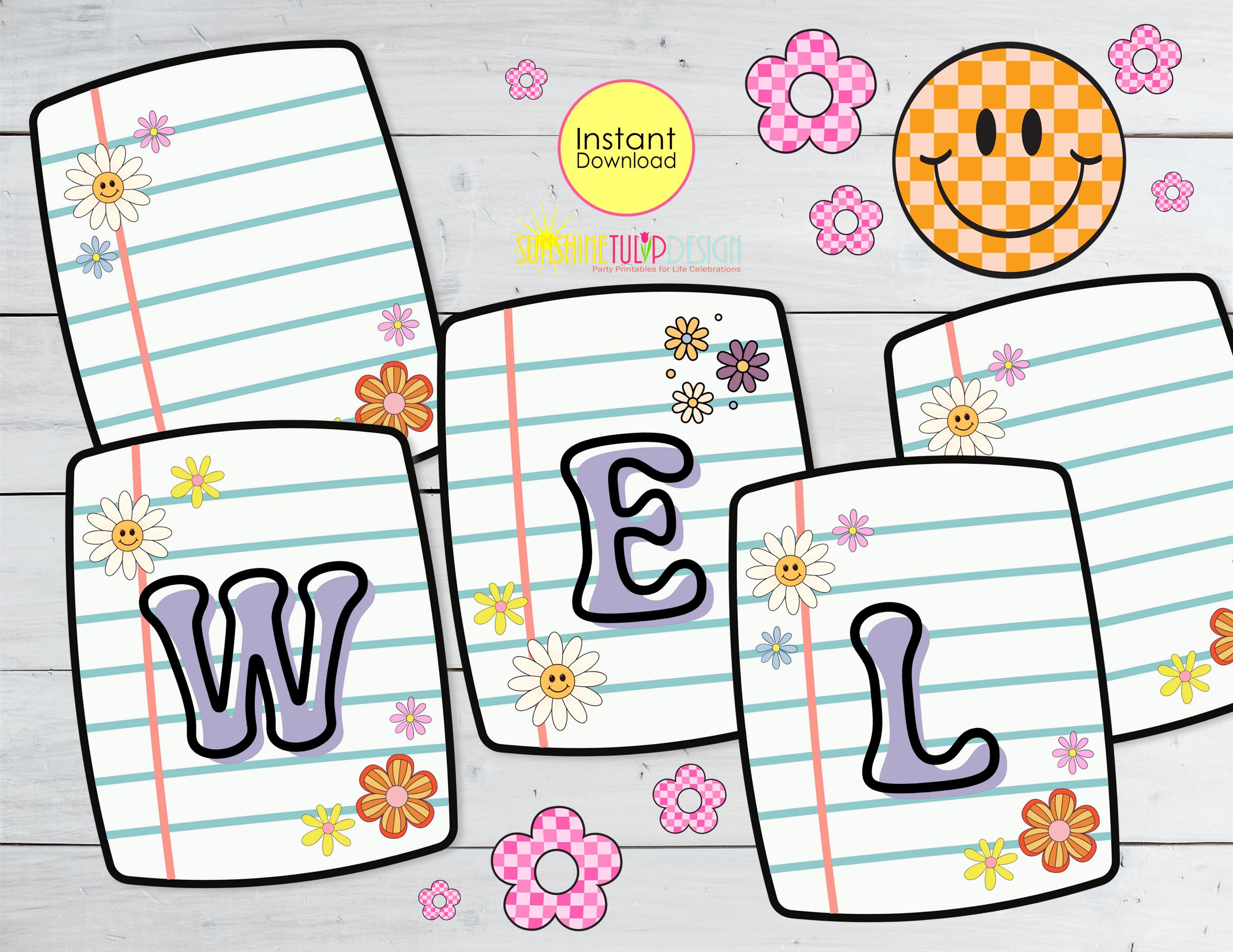 Printable Welcome Back Banner | Printable Classroom Banner Decor | Back ...