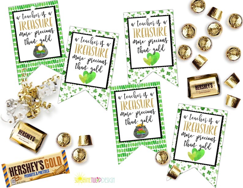 Printable St Patrick's Day Gift Tags A Teacher is a - Etsy