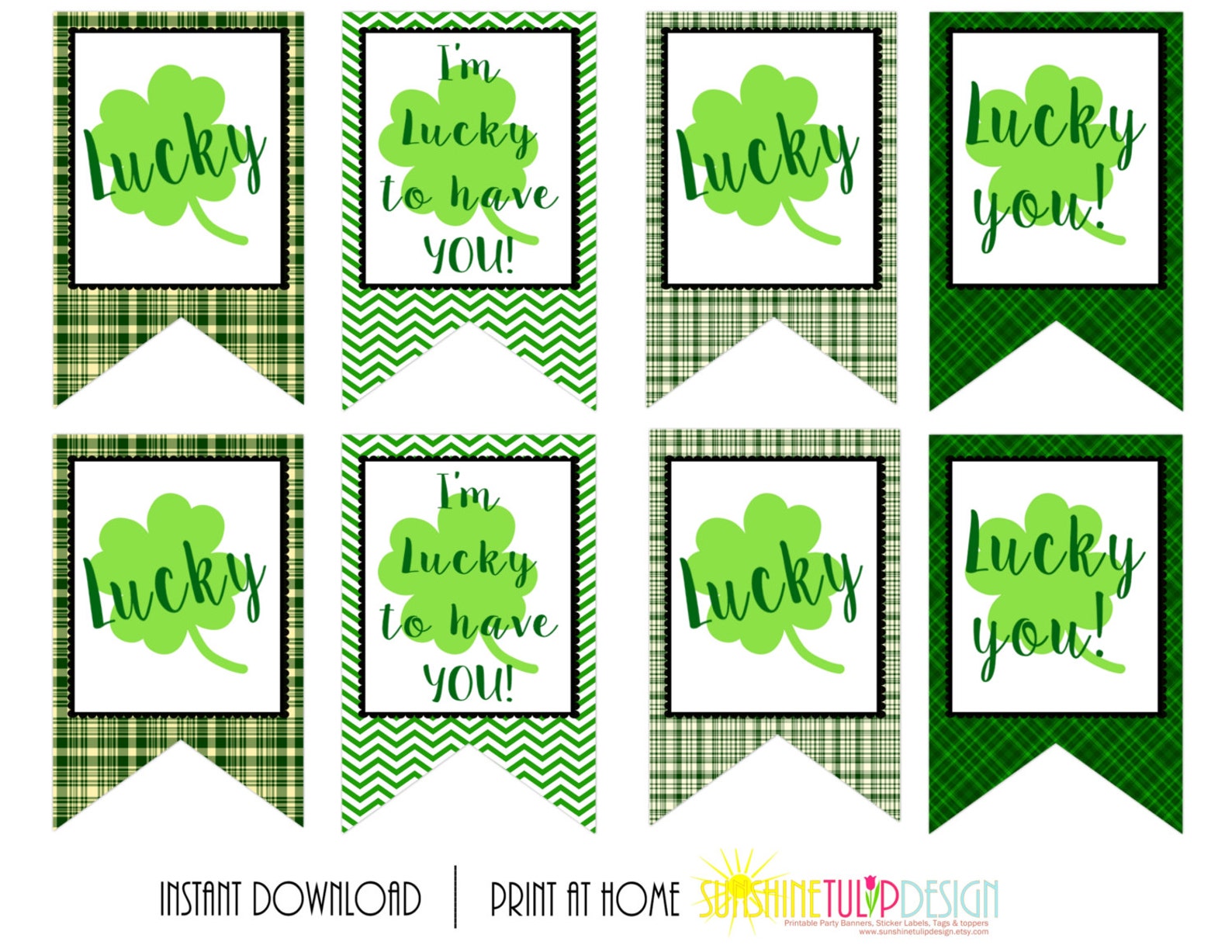 Printable St Patrick's Day Gift Tags Lucky to Have You - Etsy