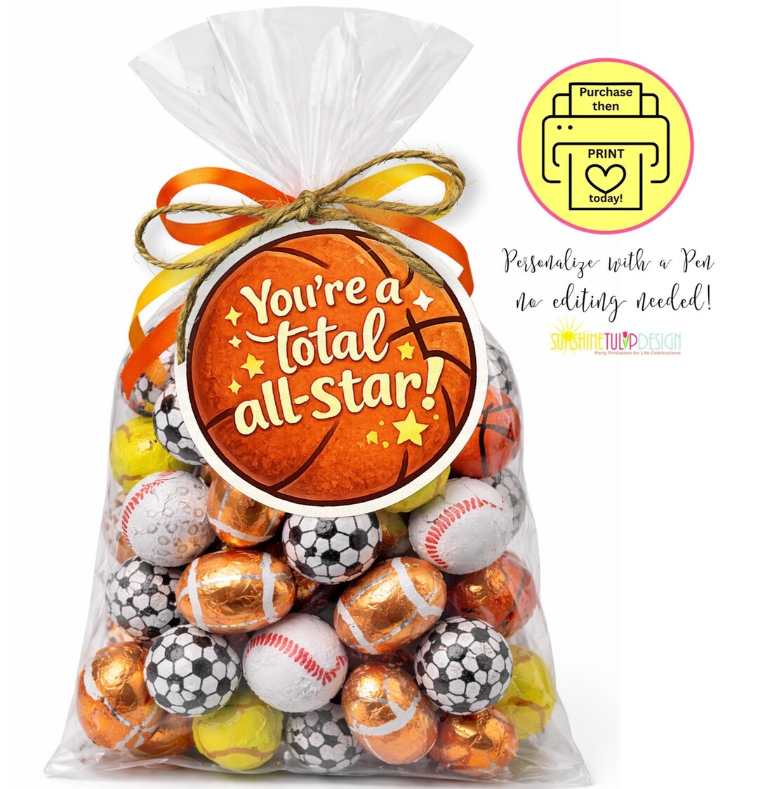 Sports Valentine Tag Bundle | Printable Sports Valentines | Football ...