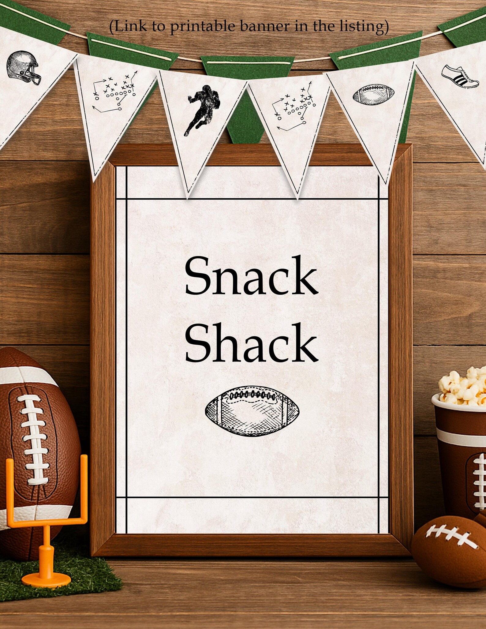 Football Party Signs Bundle | Game Day Decorations | Welcome Sign ...