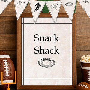 Football Party Signs Bundle | Game Day Decorations | Welcome Sign ...
