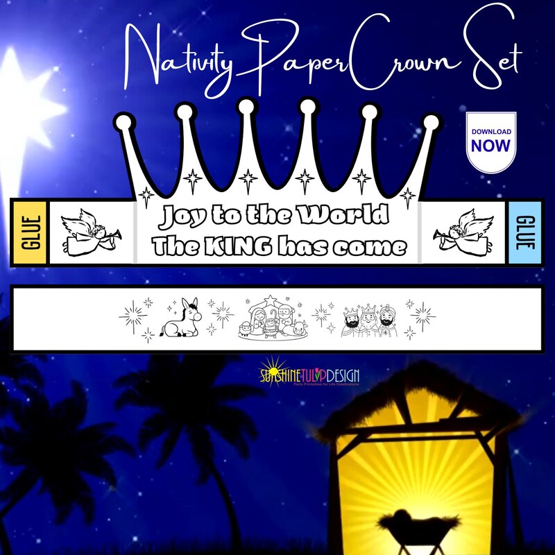 Jesus is King Printable Crowns - Etsy