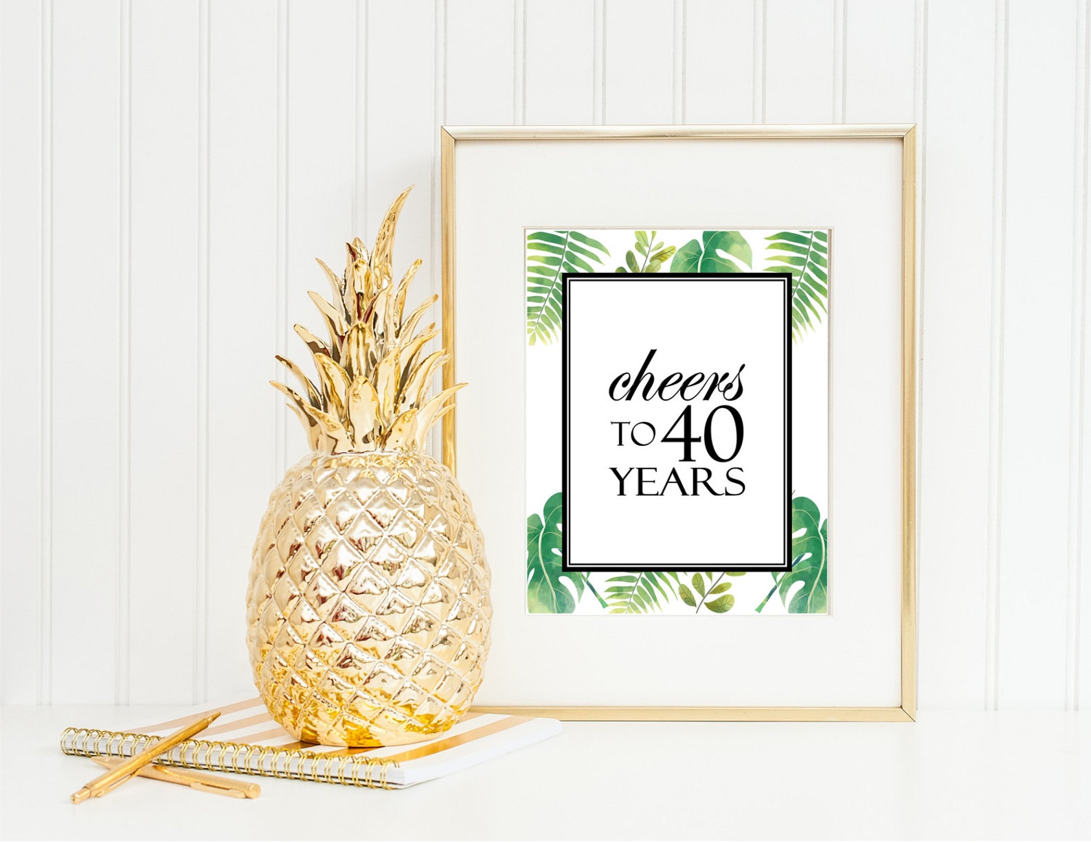 Printable 40th Birthday Party Collection Printable Cheers to - Etsy