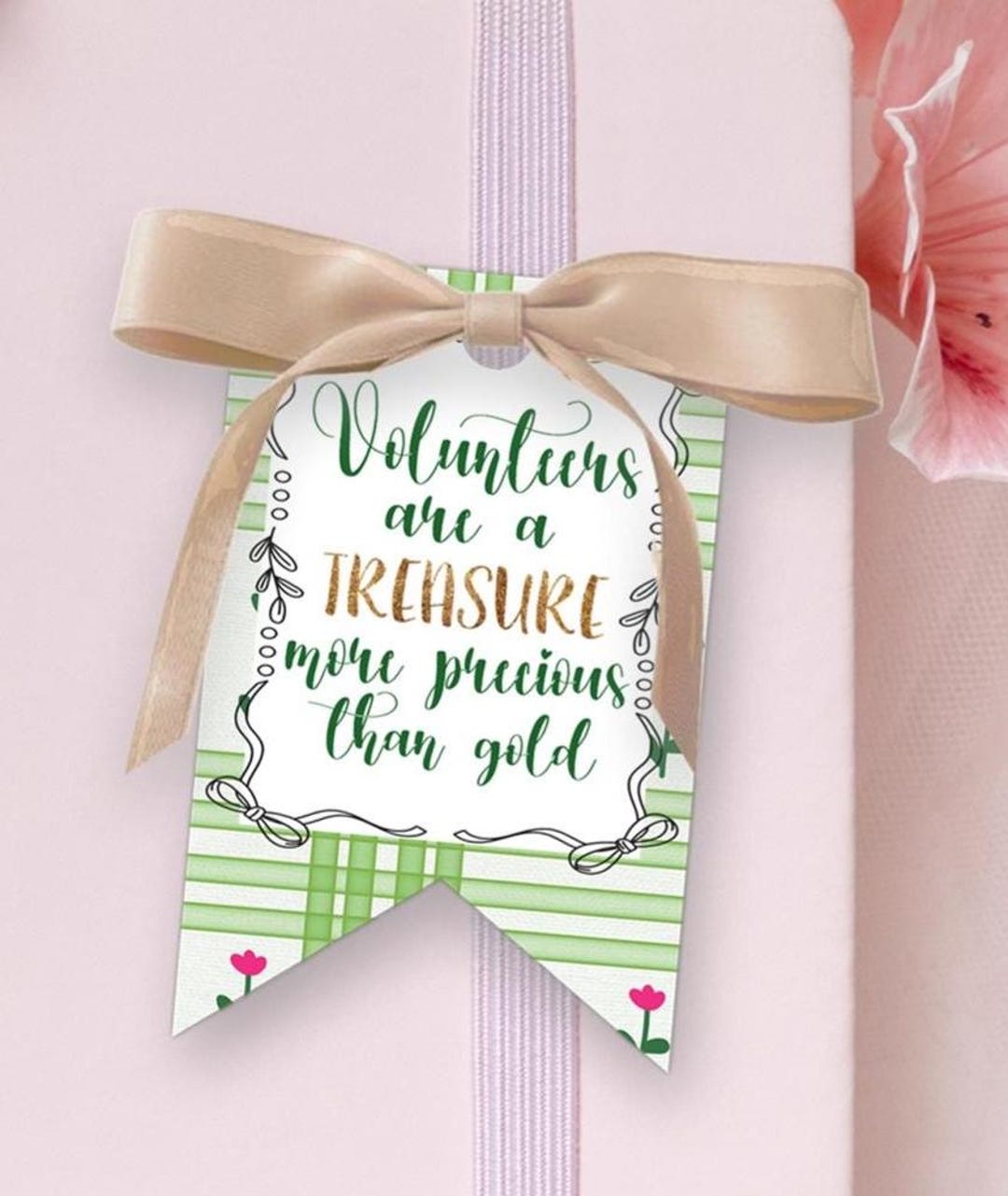 Printable Volunteer Tag | Volunteer Appreciation | A Volunteer is a ...