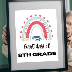 First Day of School Printable Signs | Printable Back to School Signs ...