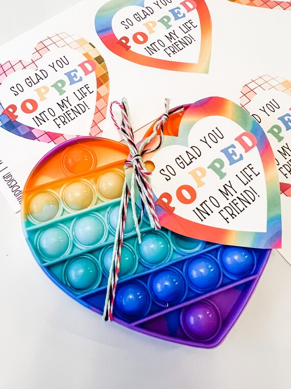 So Glad you Popped into my life friend, Valentines Gift Tags, Printable ...