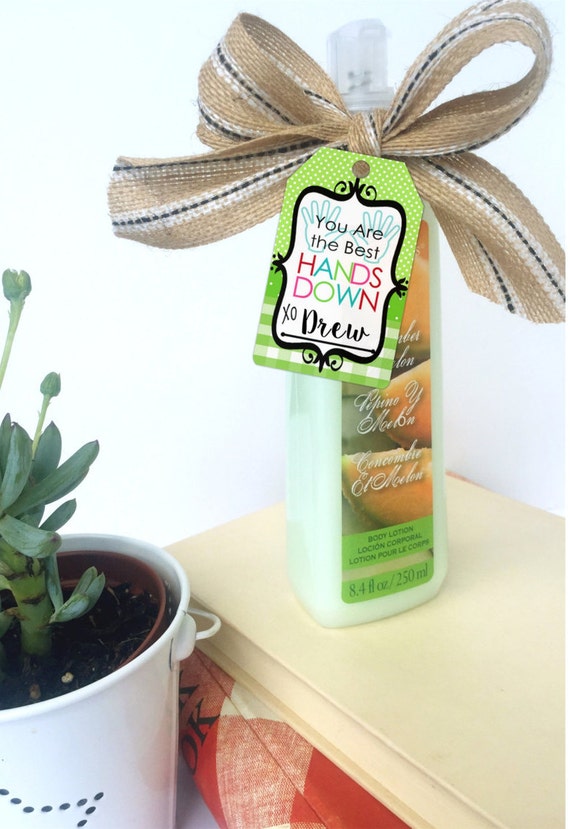 You are the Best HANDS DOWN Printable Gift Tags, Buffalo Plaid Lotion ...