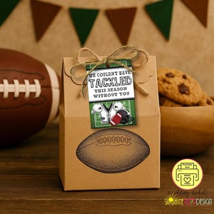 Printable Football Thank You Tags | End of Season Football Tag ...
