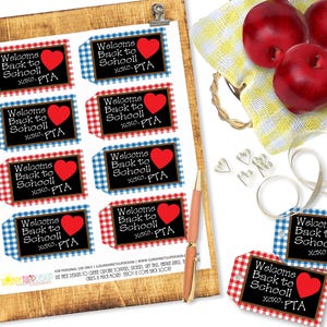 Printable Teacher Appreciation Tags, Printable Welcome Back to School ...