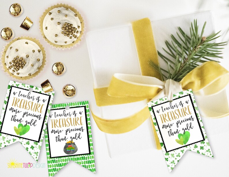 Printable St Patrick's Day Gift Tags A Teacher is a | Etsy