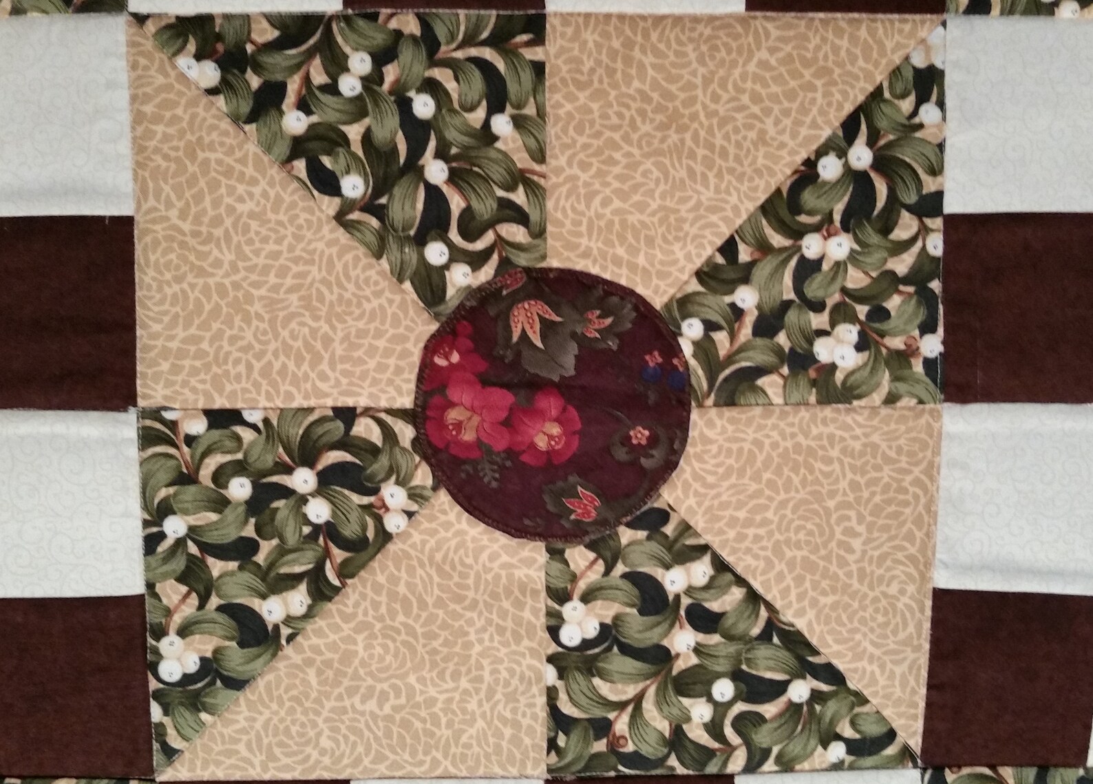 Quilted Table Centerpiece, Quilted Table Topper, Home Decor, Small ...