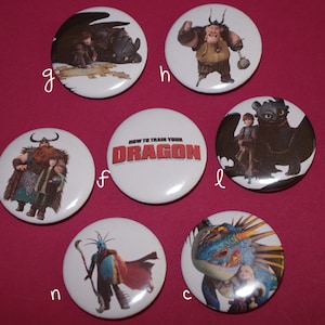 How to Train Your Dragon Pin Buttons 37 Mm/1,46 - Etsy