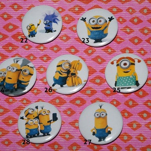 Minions Pin Buttons 37 Mm/1,46 - Etsy