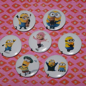 Minions Pin Buttons 37 Mm/1,46 - Etsy